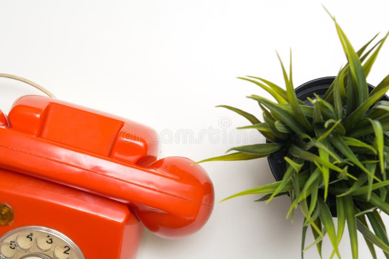 Retro office phone call stock photo. Image of receiver - 122728100