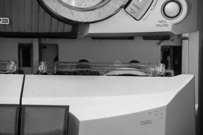 Retro Old Cassette Tape Player. Stock Photo - Image of music, device ...