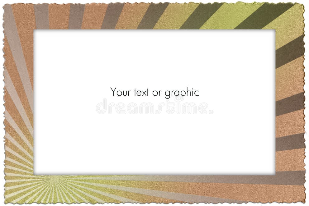 Retro Old Color Paper Frame Stock Illustration - Illustration of ...