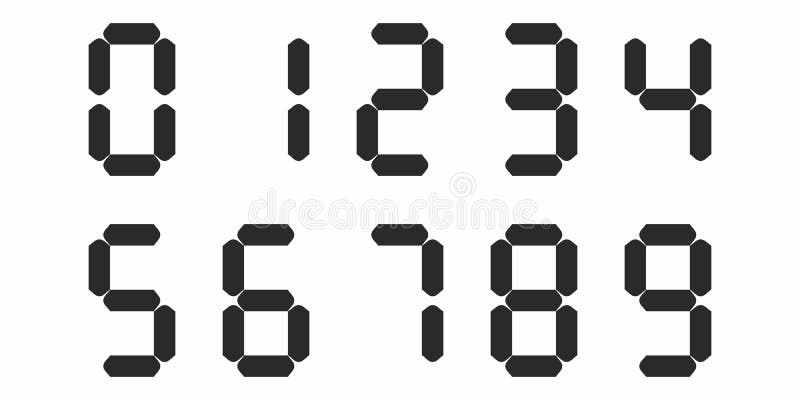 Retro Old Digital Watch Clock Display Numbers Background Vector Stock ... Retro Old Digital Watch Clock Display Numbers Background Vector Stock ...