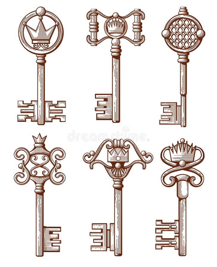 Retro Objects, House and Transport. Hand Drawing and Calligraphy Stock ...