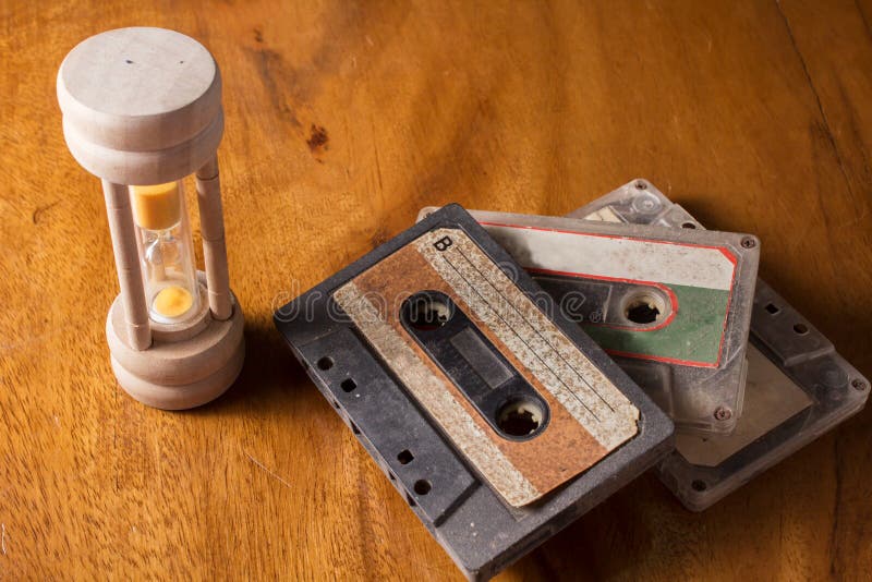 Retro and Old Music Equipment Stock Image - Image of wood, hourglass ...