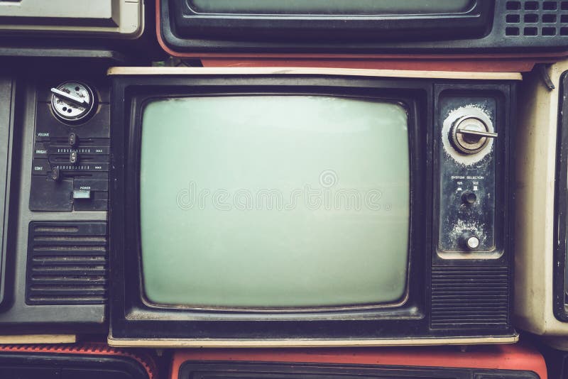 Retro old television stock image. Image of classic, display - 88746595