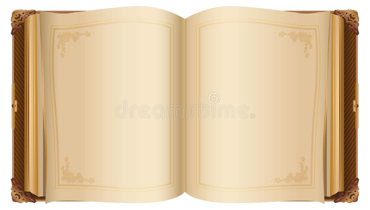 Open Blank Pages Old Book Stock Illustrations – 431 Open Blank Pages ...