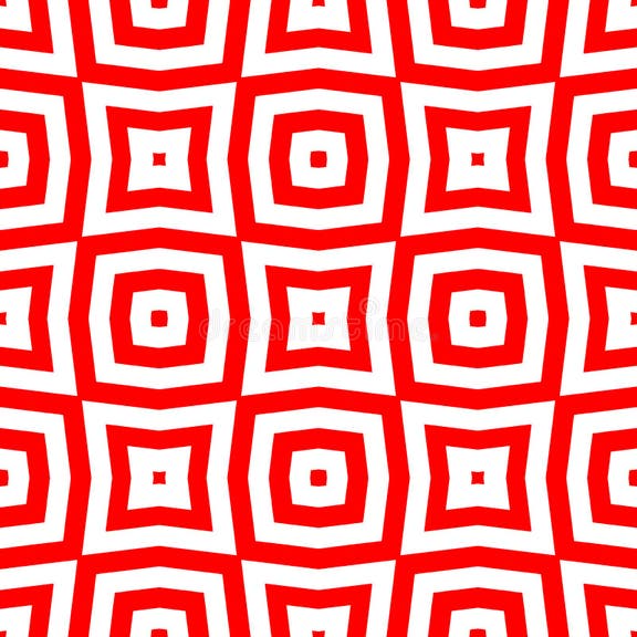 Retro Optical Illusion Wavy Psychedelic Lines and Concentric Squares Repeating Seamless Pattern ...