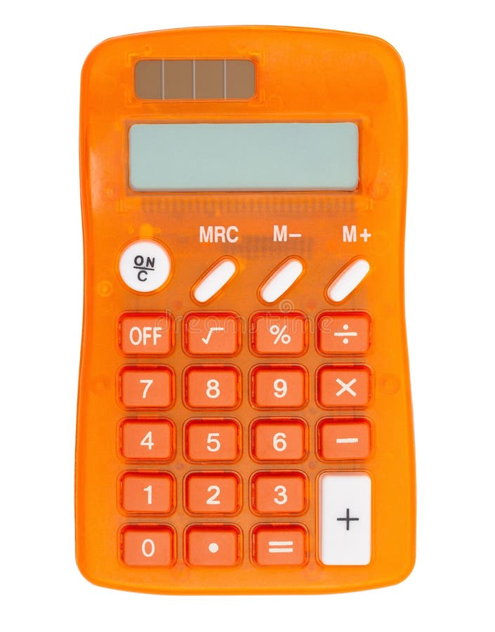 Orange calculator stock photo. Image of business, currency - 9018926
