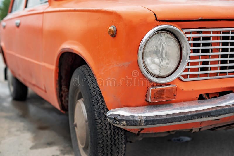 Old Rusty Orange VW Passat Hatchback Parked Editorial Photo - Image of ...