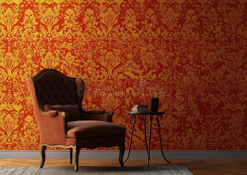Retro Orange Pattern Background: Documentary-Style Photography of ...