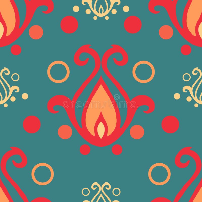 Retro ornament seamless stock vector. Illustration of floral - 60381112