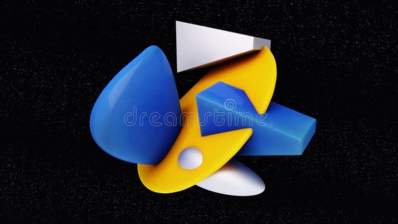 : Retro Outer Space Atom Punk Inspired Geometric Abstract Stock ...