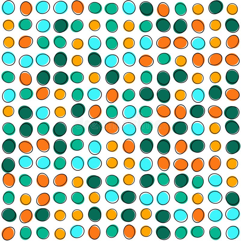 Retro Oval Repeating Pattern Stock Illustration - Illustration of ring ...