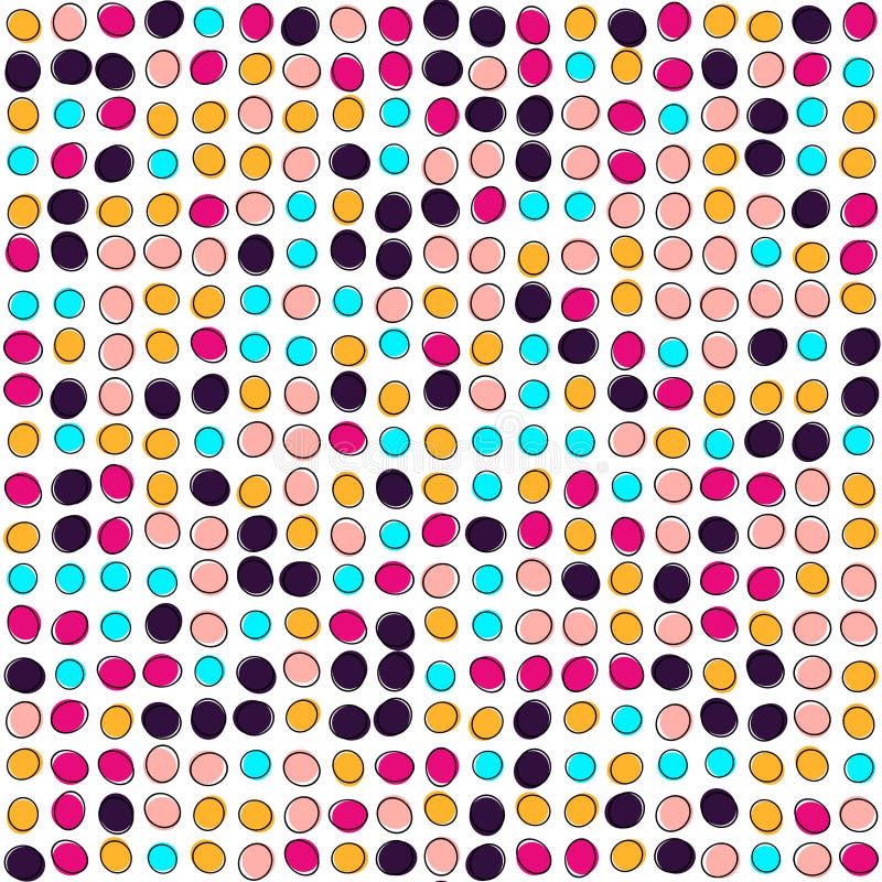 Retro Oval Repeating Pattern Stock Illustration - Illustration of ...