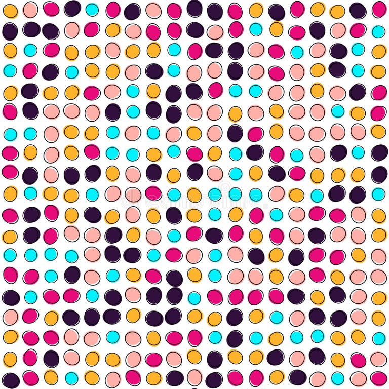 Retro Oval Repeating Pattern Stock Illustration - Illustration of ...
