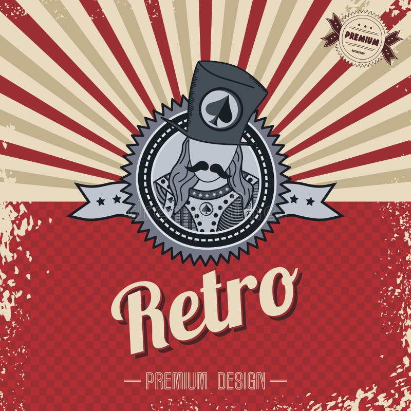 Retro page theme template stock vector. Illustration of banner - 49415814