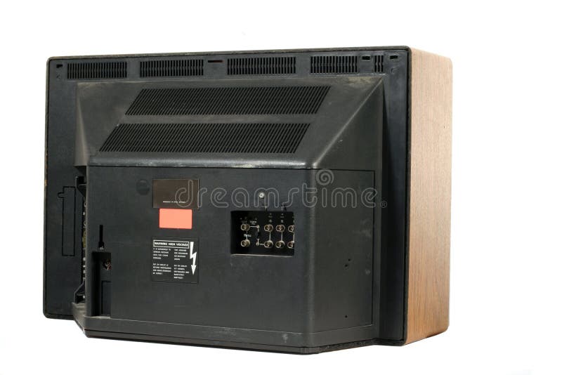 Retro Parte Posteriore Della Televisione Immagine Stock - Immagine di ...