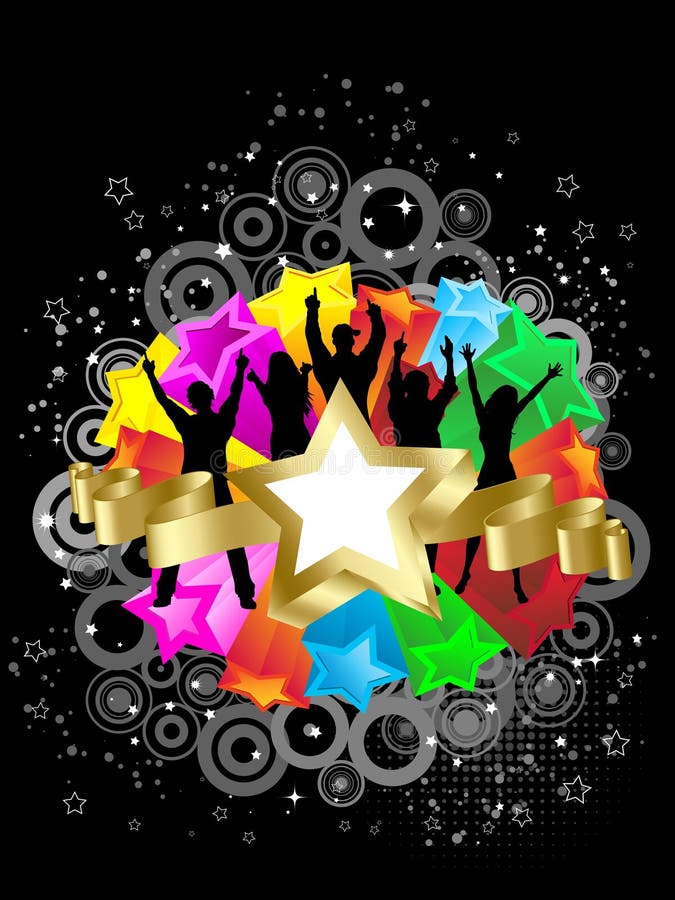 Retro party invitation stock vector. Illustration of design - 21649707