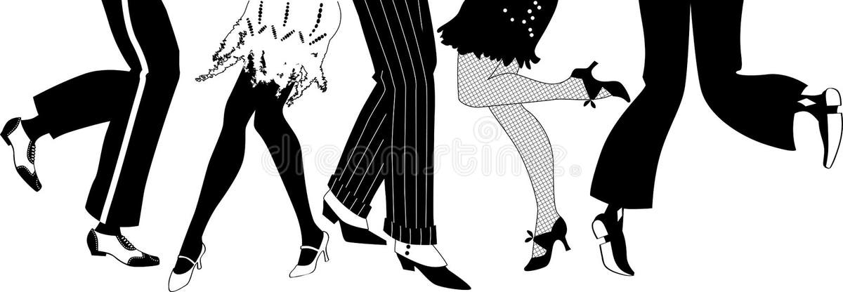 Dancing Feet Silhouette Stock Illustrations – 268 Dancing Feet ...