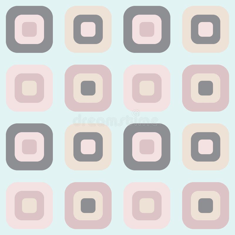 Retro Pastel Seamless Repeating Pattern Tile Stock Illustration ...