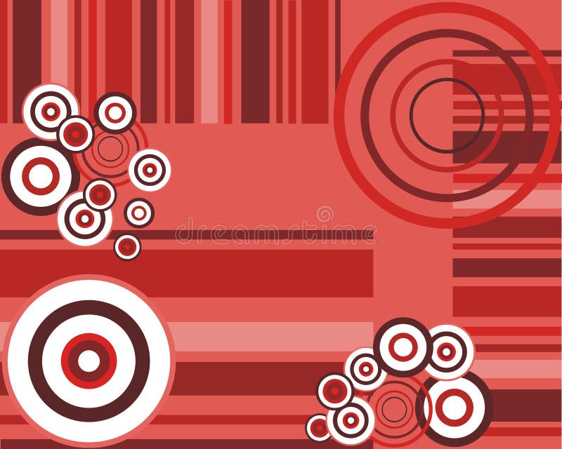 Retro circle pattern stock vector. Illustration of brown - 8934588