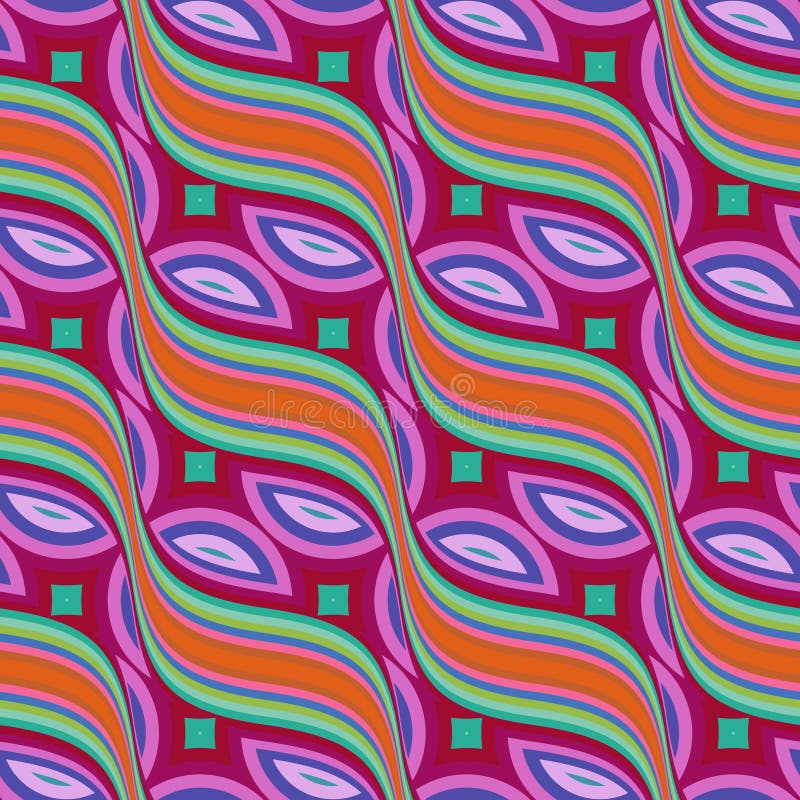 Retro pattern stock illustration. Illustration of fabric - 18057388