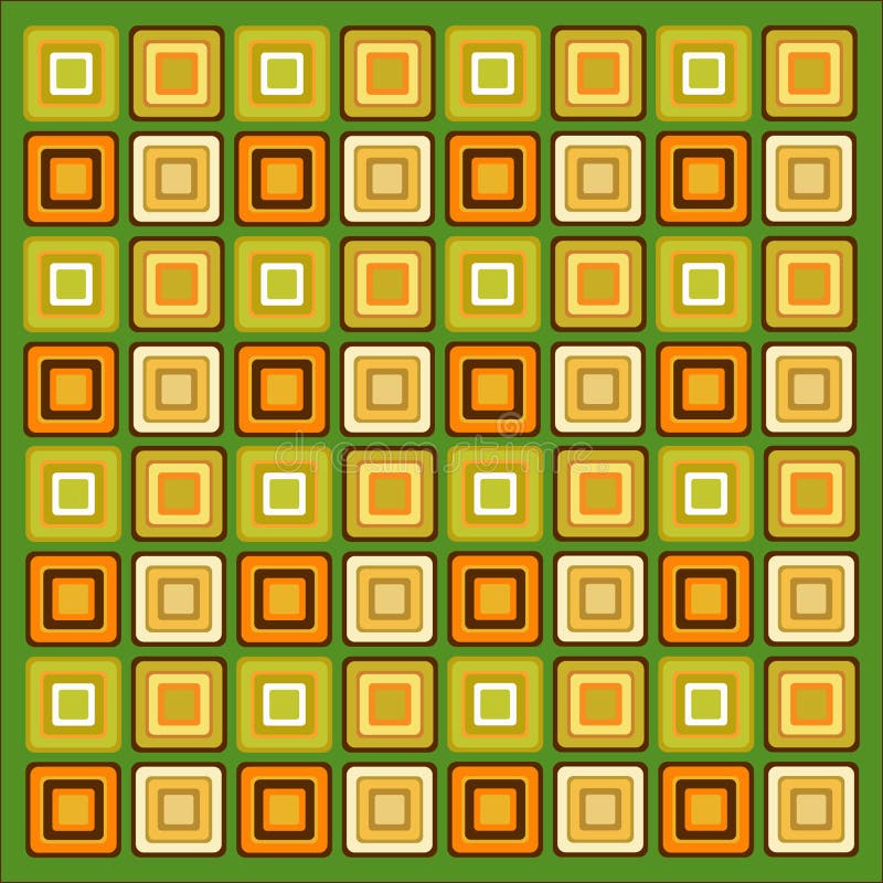Retro squares pattern stock illustration. Illustration of pastels - 201303