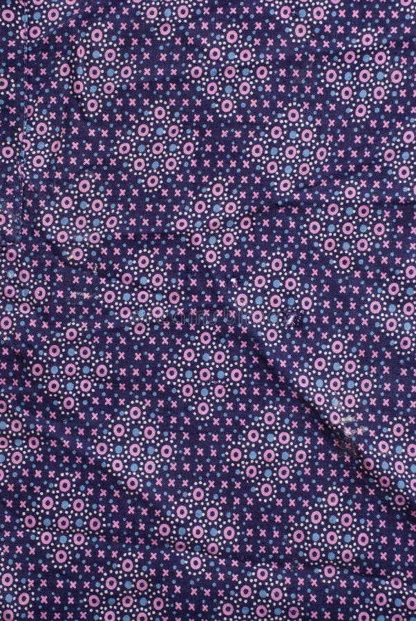 Retro Pattern Cotton Fabric Stock Photo - Image of fabric, pattern ...