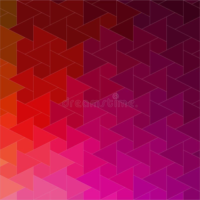 Retro Pattern of Geometric Shapes Stock Vector - Illustration of ...