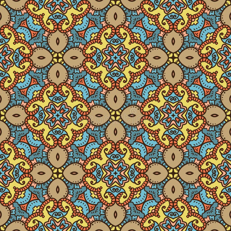 Retro pattern stock vector. Illustration of indian, culture - 31062646