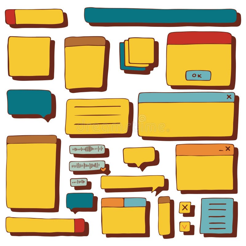 Retro Pc Elements, User Interface, Operating System, Windows, Icons in ...