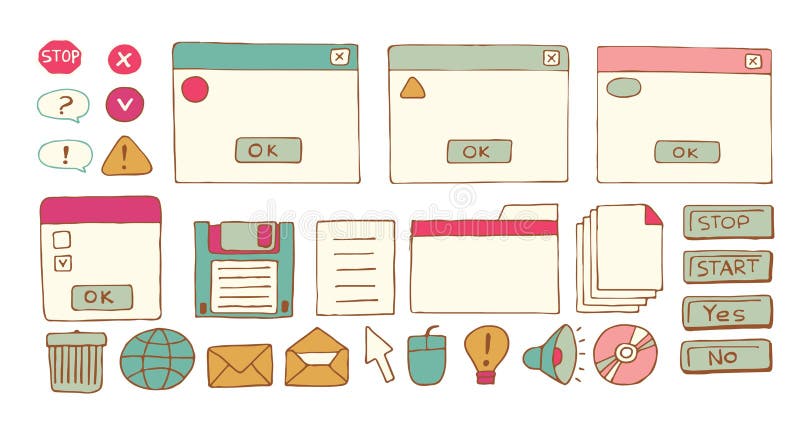 Old User Interface Windows Stock Illustrations – 194 Old User Interface ...