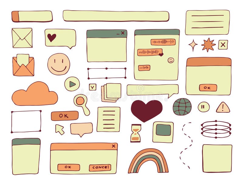 Old User Interface System Stock Illustrations – 661 Old User Interface ...