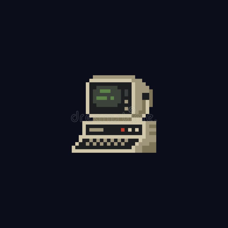 Retro Personal Computer With Terminal Console Commands On The Screen Computer Case And Keyboard