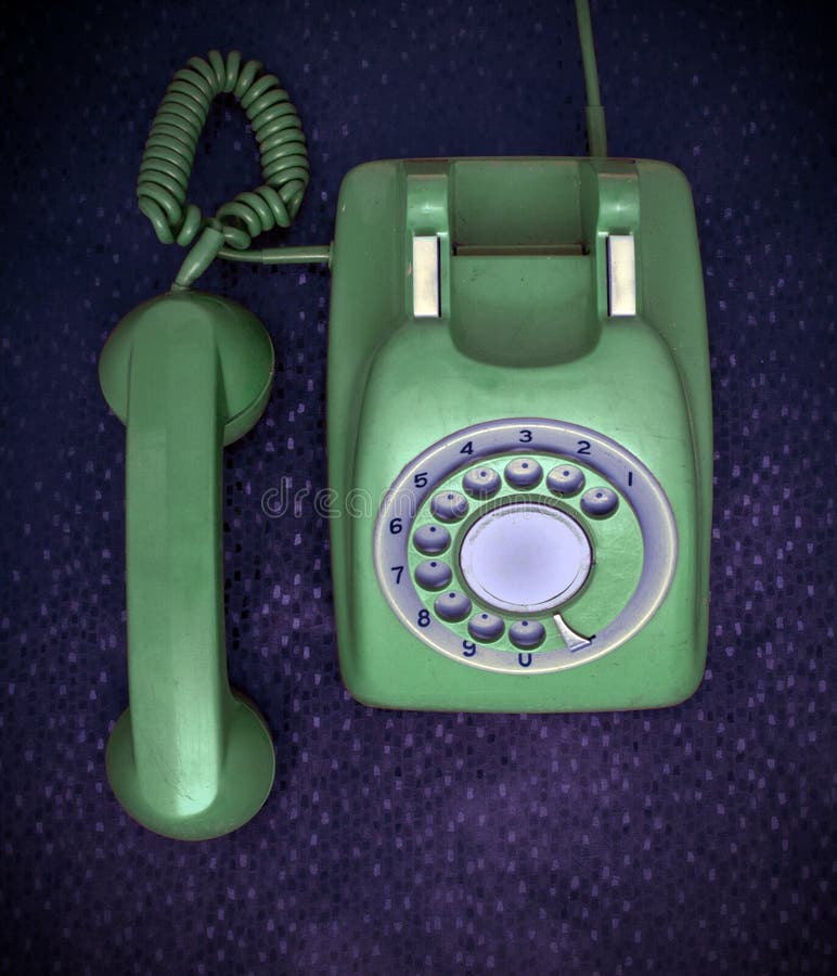Retro phone stock image. Image of green, nostalgia, landline - 68864891