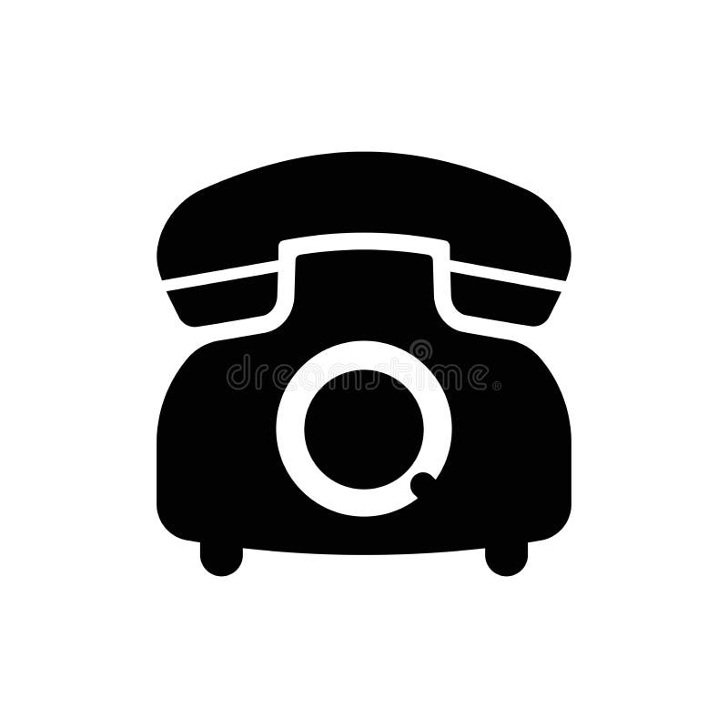 Retro Phone Icon. Vector Web Design Stock Vector - Illustration of ...