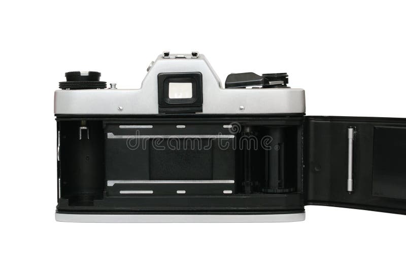 Retro photo camera back stock photo. Image of focus, hobby - 57673284
