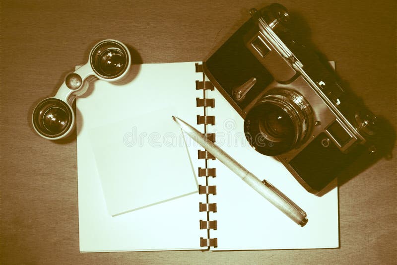 Retro Photo Camera stock photo. Image of light, pencil - 79944862