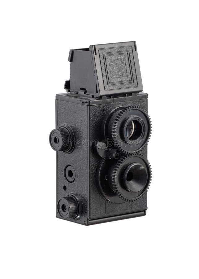 Retro Photo Camera with Two Lenses Stock Photo - Image of antiquities ...