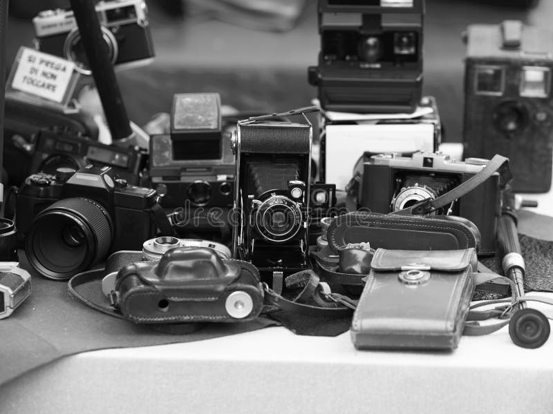 Retro photo cameras stock photo. Image of collection - 50579344