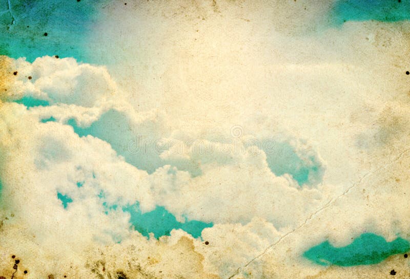 Retro Photo Clouds stock photo. Image of ancient, daylight - 267755210