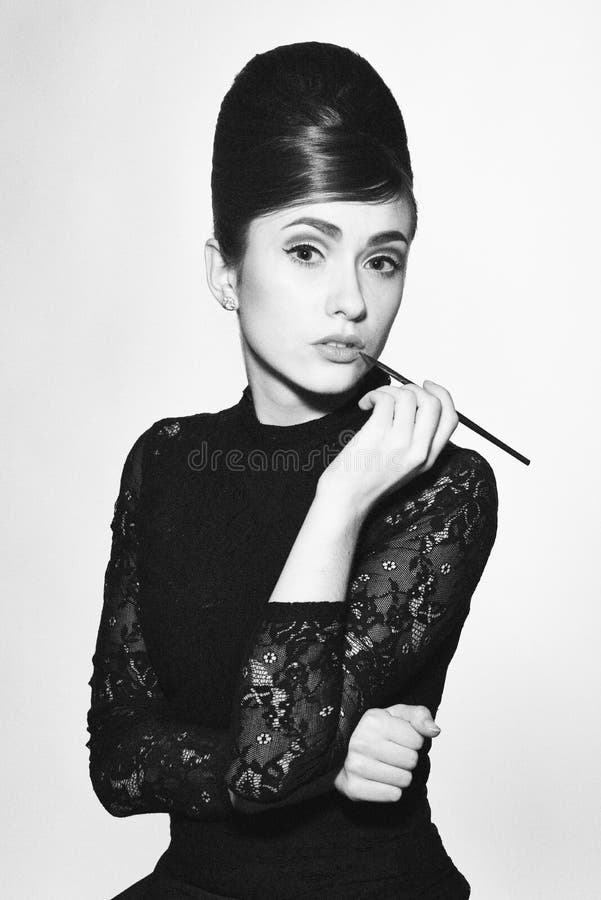 Retro Photo of Fashionable Style Icon Stock Image - Image of dress ...