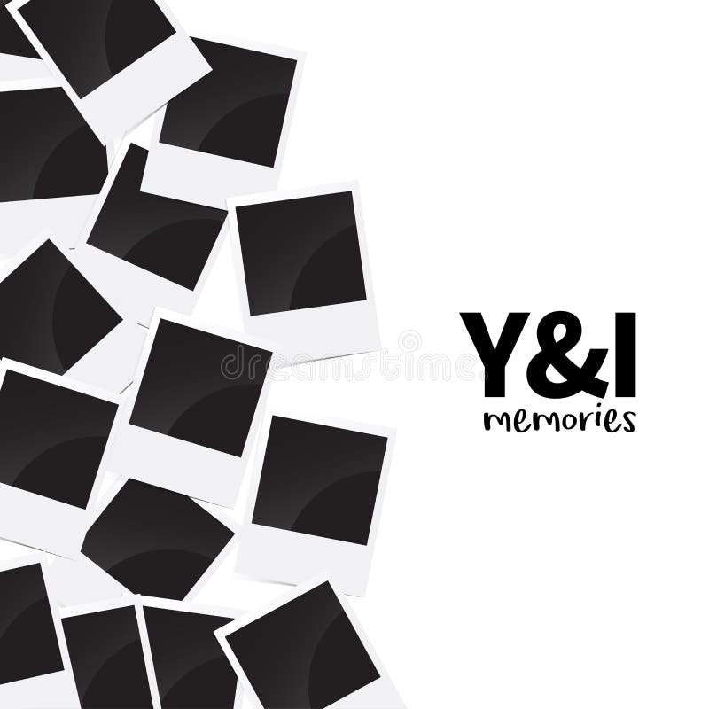 Retro Photo Frame Background. Sweet Memories Concept Stock Vector ...