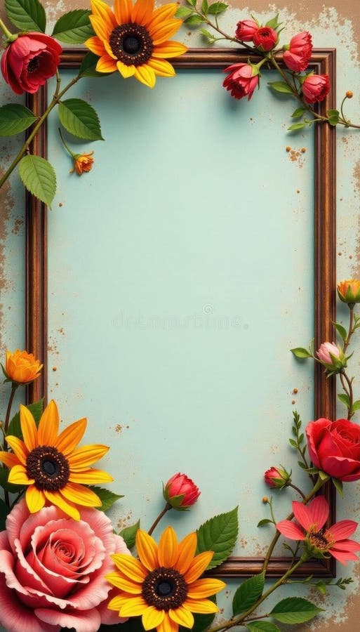 Retro Photo Frame Collage, Layered Textured Effect, Frames, Memory ...