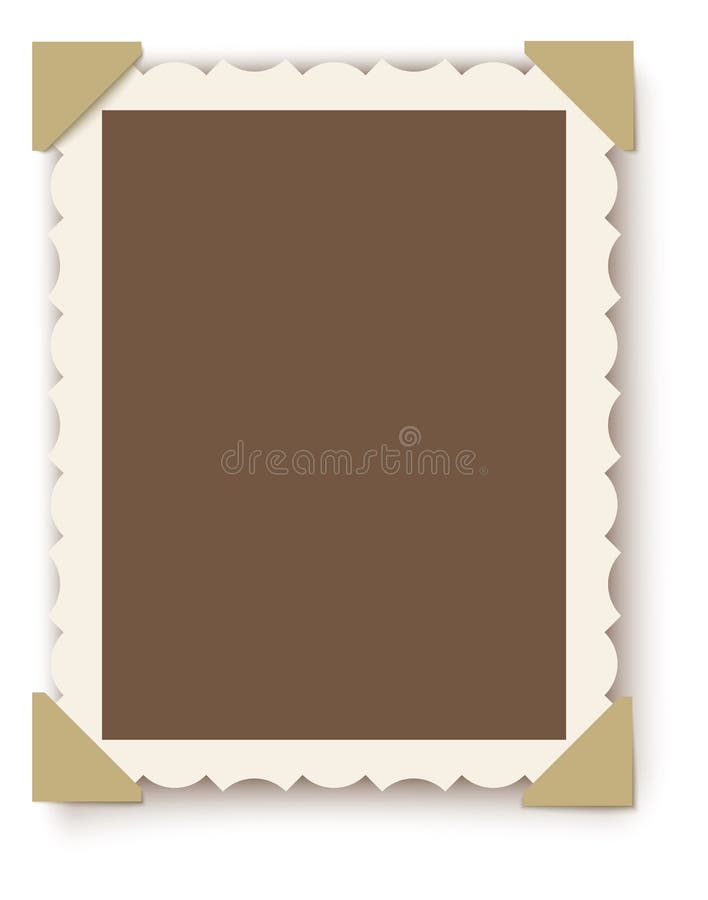 Retro Photo Frames. Vintage Paper Picture Frame Template for Nostalgia ...