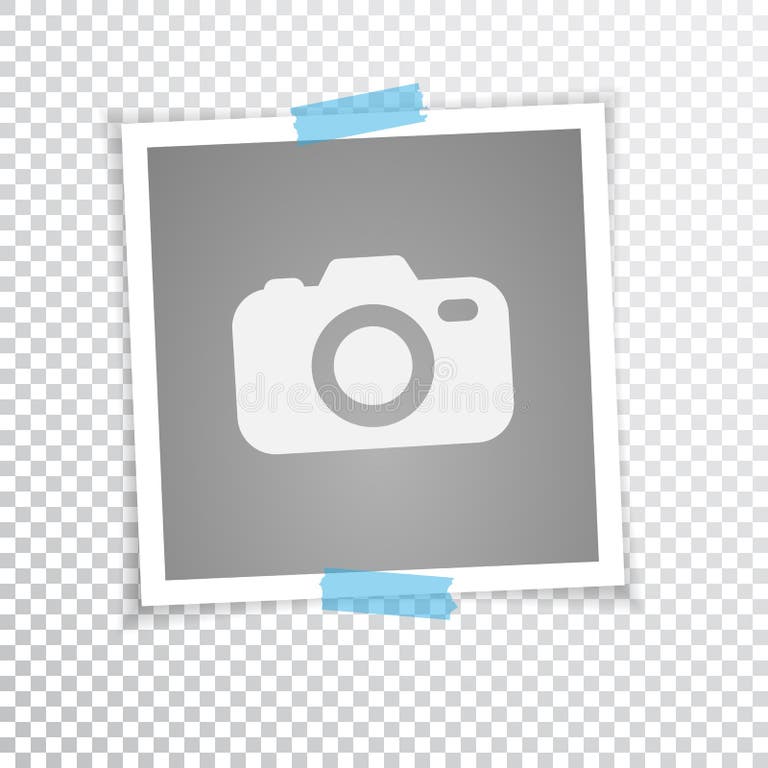 Retro Photo Frame with Shadows. Vector Illustration Stock Vector ...