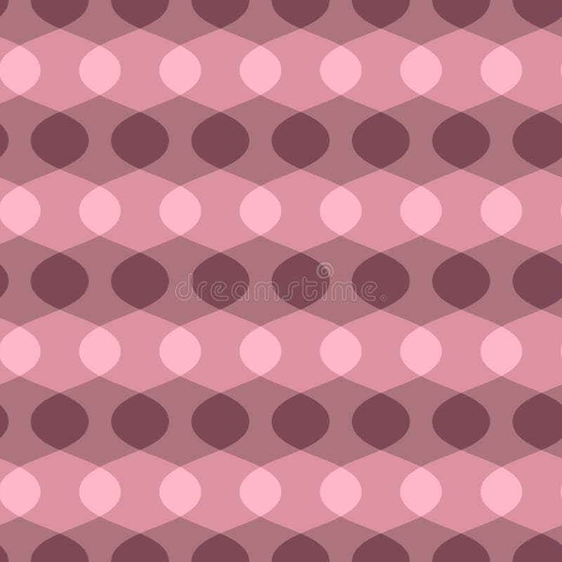 Retro Pink and Mauve Geometric Pattern Background Stock Illustration ...
