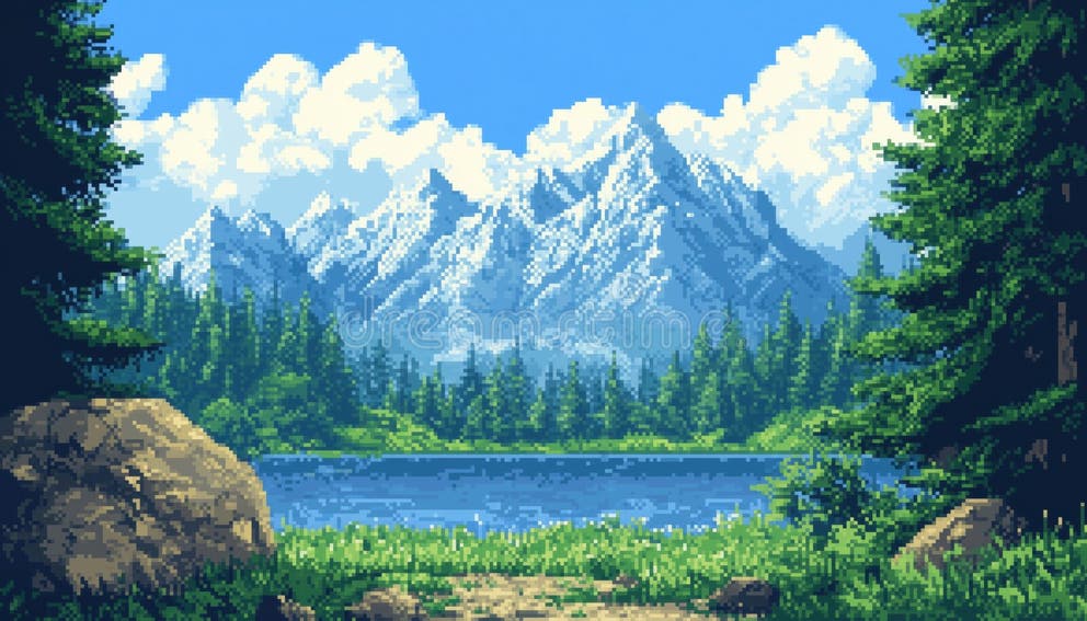 Pixelated Classic Retro Videogame Interface Stock Illustrations – 155 ...