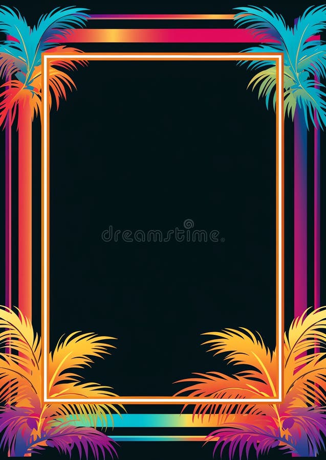 Retro Pixel Art Design Frame 80s Retro Nostalgic Stock Illustration ...