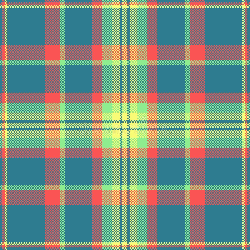 Retro Pixel Art Plaid Pattern. Perfect for Digital Backgrounds ...