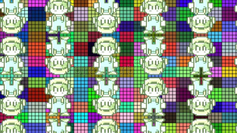 Retro Pixel Game Character Animation Stock Video - Video of pixel ...