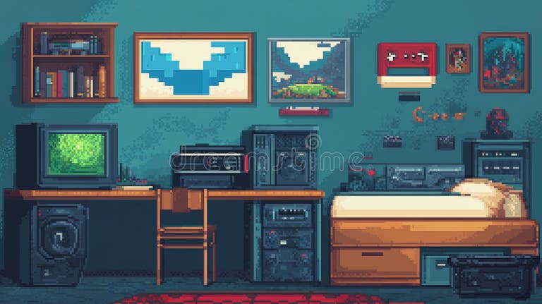 Pixel Room Interior Stock Illustrations – 3,653 Pixel Room Interior ...